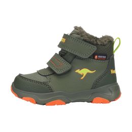 Kangaroos Kinder Winterboots "KS-YOTTO MID V RTX", Gr. 23, gr&uuml;n, Synthetik, Textil, Schuhe, Snowboots, Winterboots, Winterschuhe, wasserdicht