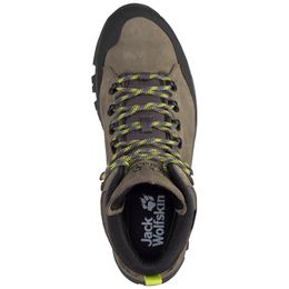 Jack Wolfskin Damen Trekkingschuh "REBELLION TEXAPORE MID M", Gr. 8,5, gr&uuml;n, Main Material Second Material: 100% Polyamide; Lining Sole: 100% Rubber/