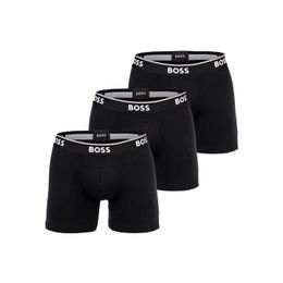 BOSS Herren Boxershorts "Boxershort BoxerBr 3P Power 3er Pack", Gr. XL, schwarz, Obermaterial: 95% Baumwolle CO. 5% Elasthan EL., Unterhosen