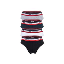 Fila Herren Slip "Slip 4er Pack", Gr. XXL, bunt, Obermaterial: 95% Baumwolle CO. 5% Elasthan EL., Unterhosen