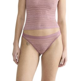 Sloggi Damen String "FREE Evolve", Gr. 1, rosa, Single Jersey, Obermaterial: 65% Polyester, 35% Elasthan, unifarben, Unterhosen, super weich,