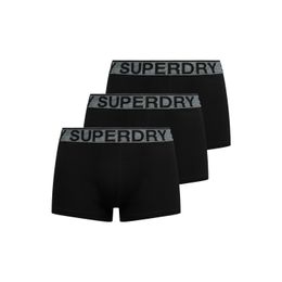 Superdry Herren Boxershorts "Boxershort TRUNK TRIPLE PACK 3er Pack", Gr. L, schwarz, Obermaterial: 95% Baumwolle CO. 5% Elasthan EL., Unterhosen