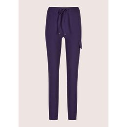 Madeleine Mode MADELEINE Damen Jerseyhose "Hose Cargo-Jerseyhose mit Kordelzug"lavendellila, Gr. 21, Obermaterial: 60% Viskose CV. 35% Polyamid PA. 5% Elasthan EL.,
