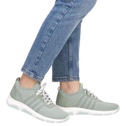 Remonte Damen Slip-On Sneaker, Gr. 39, gr&uuml;n, Lederimitat, Textil, unifarben, Schuhe, Freizeitschuh, Halbschuh, Slipper, Schlupfschuh mit Anziehlaschen