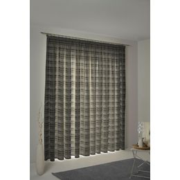 Vorhang WIRTH, B:132cm H:225cm, gr&uuml;n, Jacquard, Baumwolle, Polyester, Wohnzimmer, Gardinen, "Laufenberg"