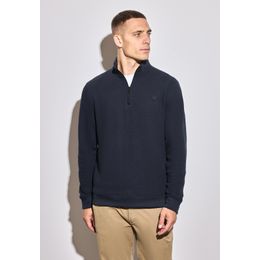 Street One MEN Herren Sweatshirt, blau, Gr. XL, unifarben, Sweatware, 100% Baumwolle, Sweatshirts, aus reiner Baumwolle