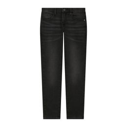 s.Oliver JUNIOR Jungen 5-Pocket-Jeans, schwarz, Gr. 146, unifarben, Denim/Jeans, Obermaterial: 76% Baumwolle, 22% Polyester, 2% Elasthan, Jeans, mit