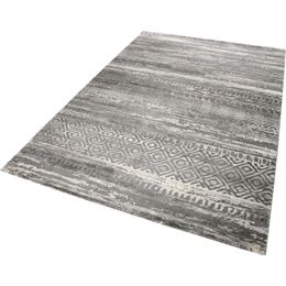 Teppich Esprit, B:80cm H:12mm L:150cm, grau, Kunstfaser, Wohnzimmer, Teppiche, "Makai ESP-5202", modernes Design, Kurzflor, Schlafzimmer, Wohnzimmer