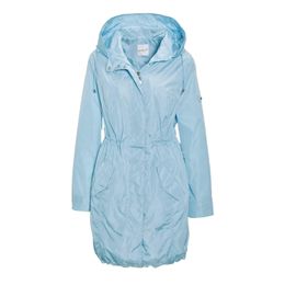 GOLDNER Damen Kurzjacke "Trendiger leichter Regen Parka aus funktionalem Material"eisblau, Gr. 42, Obermaterial: 100% Polyamid PA., Jacken