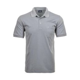 Ragman Herren Poloshirt "Poloshirt Softknit-Polo", grau, Gr. 8XL, Obermaterial: 70% Baumwolle CO. 30% Polyester PES., Shirts