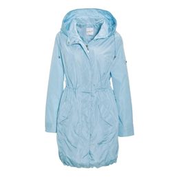 GOLDNER Damen Kurzjacke "Trendiger leichter Regen Parka aus funktionalem Material", blau, Gr. 42, Obermaterial: 100% Polyamid PA., Jacken
