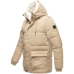 STONE HARBOUR Herren Winterjacke "Lauroo XX", beige, Gr. L, Obermaterial: 100% Polyester; Innenfutter: 100% Polyester; Wattierung: 100% Polyester;