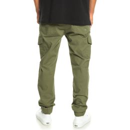 Quiksilver Herren Cargohose "MW Cuffed", gr&uuml;n, Gr. 28, [Hauptstoff] 98% Baumwolle, 2% Elasthan, Hosen