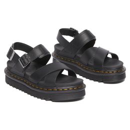 Dr. Martens Damen Plateausandale "Voss", Gr. 39, schwarz, Glattleder, Schuhe, Plateausandale, Sandale, Sommerschuh mit Schnallenverschlüssen