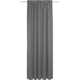 Vorhang Adam, B:142cm H:175cm, schwarz, Jacquard, Baumwolle, Wohnzimmer, Gardinen, "Uni Collection light", aus 100% Bio-Baumwolle