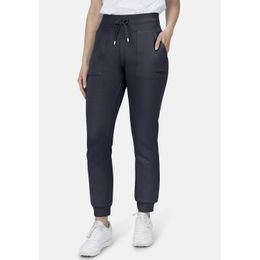 STOOKER WOMEN Damen Sporthose "JUDY Season Edition Sporthose", blau, Gr. S, angeraute Sweatware, 60% Baumwolle, 40% Polyester, Hosen, Sporthose