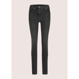 Madeleine Mode MADELEINE Damen Regular-fit-Jeans "Jeans Glanzvolle Slim Fit Five-Pocket-Jeans", blau, Gr. 22, Obermaterial: 93% Baumwolle CO. 5% Polyester PES. 2%