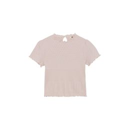 EN FANT M&auml;dchen Rundhalsshirt "Rundhalsshirt ENT-shirt SS Pointelle", rosa, Gr. 110, Obermaterial: 100% Baumwolle CO., Shirts