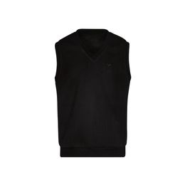 TRIGEMA Damen Pullunder "TRIGEMA Pullunder in Waffeloptik", schwarz, Basic, Gr. L, 100% Baumwolle, Pullover
