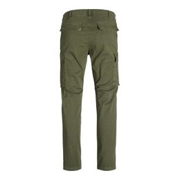 Jack & Jones JACK & JONES Herren Cargohose "STACE TUCKER", gr&uuml;n, Gr. 31, unifarben, Web, Obermaterial: 97% Baumwolle, 3% Elasthan, Hosen