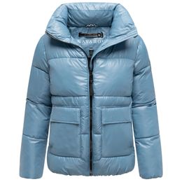 Navahoo Damen Kurzjacke "Eispracht 14", blau, Gr. XXXL, Obermaterial: 100% Polyester, Innenfutter: 100% Polyester, Wattierung: 100% Polyester,