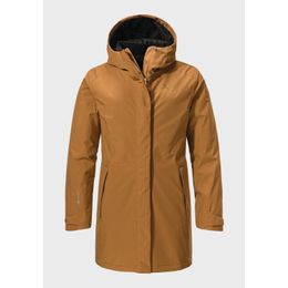 Sch&ouml;ffel SCH&Ouml;FFEL Damen Parka "Hiking Parka Style Froda WMS", braun, Gr. 46, Oberstoff: Aussenseite: 100% Polyester; (Membran: Polyester); Futter: 100%