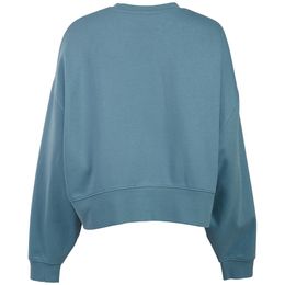 Kappa Damen Sweatshirt, blau, Gr. L, unifarben, 80% Baumwolle, 20% Polyester, Sweatshirts, - in angesagtem loose fit