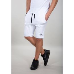 Herren Sweatshorts "Big Letters Short", wei&szlig;, Gr. XXXL, Alpha Industries, Obermaterial: 80% Baumwolle, 20% Polyester, Hosen