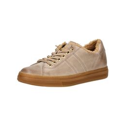 Paul Green Damen Sneaker "Paul Green Sneaker Nubukleder", Gr. 38, beige, Nubukleder, Schuhe
