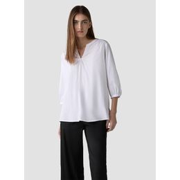 Lecomte Damen Klassische Bluse "Bluse", wei&szlig;, Gr. 46, unifarben, 63%Baumwolle, 34%Polyamid, 3%Elastan, Blusen