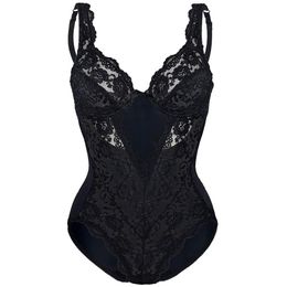 Sassa Mode SASSA Damen Body "Body CLASSIC LACE", Gr. 100, schwarz, Spitze, Obermaterial: 90% Polyamid PA. 10% Elasthan EL., Bodys