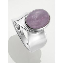 Lady Damen Fingerring, 18, Glas Silber 925 (Sterlingsilber), lila, Glas, Silber 925 (Sterlingsilber), Fingerringe