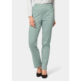 GOLDNER Damen Schlupfhose "Kurzgr&ouml;&szlig;e Leichte Baumwollschlupfhose MARTHA", gr&uuml;n, Gr. 23, Obermaterial: 98% Baumwolle CO. 2% Elasthan EL., Hosen, Ohne