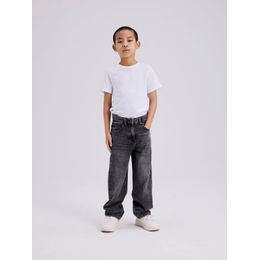name it Jungen Straight-Jeans "NKMRYAN – Jeans mit geradem Bein, strapazierfähig", blau, Gr. 146, unifarben, Denim/Jeans, Obermaterial: 100%