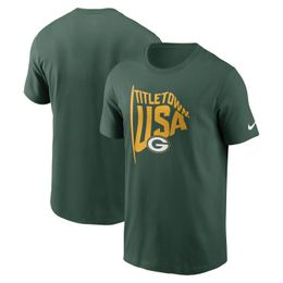 Nike Damen T-Shirt "Nike T-Shirt Green Bay Packers Nike Local Essential", gr&uuml;n, Gr. XL, 100% Baumwolle, Shirts