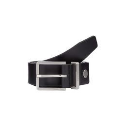 Calvin Klein Herren Ledergürtel "CASUAL ADJ. BELT 3.5CM", schwarz, Gr. 85, unifarben, Leder, Gürtel