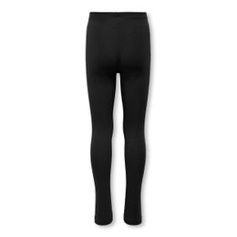 KIDS Only M&auml;dchen Leggings "KOGNILLE LEGGINGS SOLID JRS NOOS", schwarz, Basic, Gr. 134, unifarben, Jersey, Obermaterial: 95% Baumwolle, 5% Elasthan,