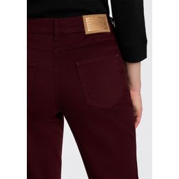 MAC Damen Stretch-Jeans "Melanie", rot, Gr. 42, Denim/Jeans, Obermaterial: 95% Baumwolle, 3% Polyester, 2% Elasthan, Jeans, Gerade geschnitten