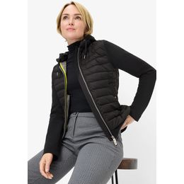 Fuchs & Schmitt FUCHS SCHMITT Damen Steppjacke, schwarz, Gr. 36, unifarben, Web, Obermaterial: 100% Polyester, Jacken, mit abnehmbarer Kapuze