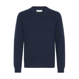 Blend Herren Strickfleece-Pullover "Strickpullover BHMFINTANO", blau, Gr. XXL, Obermaterial: 70% Baumwolle CO recyc.. 30% Polyester Pol. recyc..,