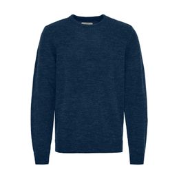 Blend Herren Strickfleece-Pullover "Strickpullover BHPullover", blau, Gr. L, Obermaterial: 85% Polyacryl PAN. 15% Wolle WO., Pullover