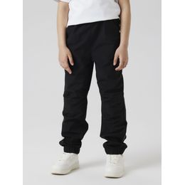 name it Jungen Softshellhose "NKNALFALIGHT08 PANT REG FO NOOS", schwarz, Gr. 122, unifarben, Web, Obermaterial: 100% Polyester, Hosen