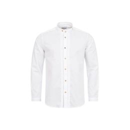 N&uuml;bler N&Uuml;BLER Herren Trachtenhemd "Trachtenhemd Langarm Johann", wei&szlig;, Gr. XXL, Obermaterial: 100% Baumwolle CO., Hemden