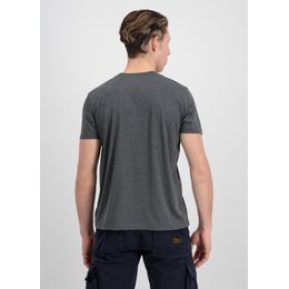 Herren T-Shirt "Basic T-Shirt SL", schwarz, Gr. S, Alpha Industries, Obermaterial: 100% Baumwolle, Shirts
