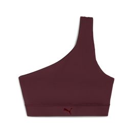 Puma Damen Sport-BH "Puma SHAPE Asymmetrischer BH Damen", Gr. M, rot, Obermaterial: 23% Elasthan, 77% Polyester; Futter: 6% Elasthan, 94% Polyester;