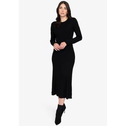 Damen Strickkleid, schwarz, Gr. 44, Sportalm KITZBÜHEL, clean, unifarben, Jersey, Obermaterial: 72% Viskose, 28% Polyester, Kleider, in Midilänge