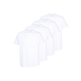 Tom Tailor Damen T-Shirt "T-Shirt Lucky T 4er Pack", wei&szlig;, Gr. XL, Obermaterial: 100% Baumwolle CO., Shirts
