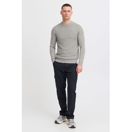 INDICODE Herren Strickfleece-Pullover "Strickpullover IDRicardo", grau, Gr. XL, Obermaterial: 100% Baumwolle CO., Pullover