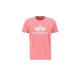 Herren T-Shirt "Basic T-Shirt BL", rot, Gr. L, Alpha Industries, Obermaterial: 100% Baumwolle, Shirts