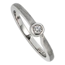 Jobo Damen Diamantring "Platinring", 56, SI = kleine Einschlüsse, Diamanten Platin 950platin 950, Diamanten, Platin 950, Fingerringe, 950 Platin teil